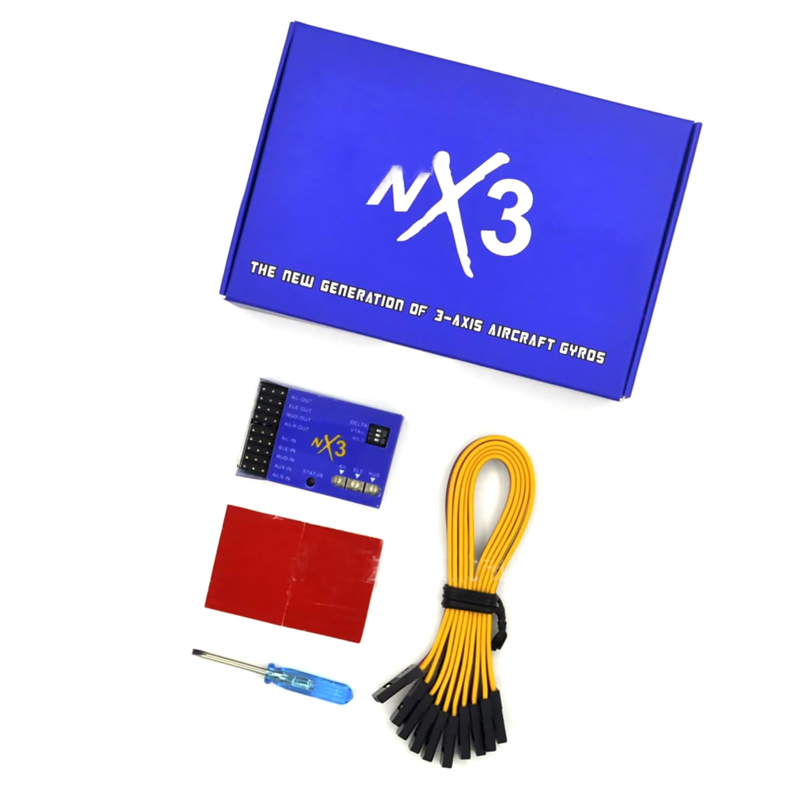 JMLIANG RC Plane Flight Controller NX3 with Gyro Stabilization System ...