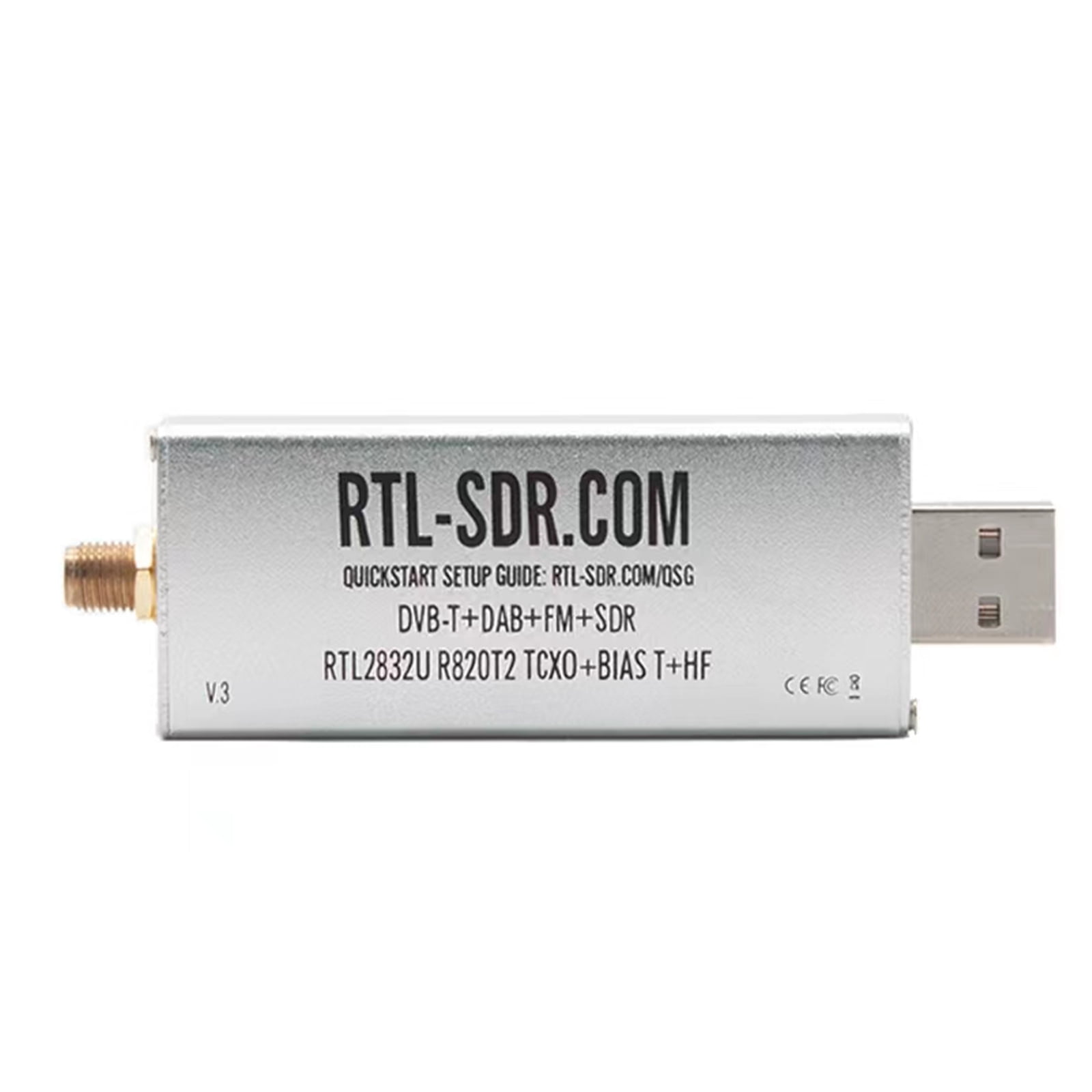JMLIANG RTL-SDR Software Radio Receiver with R820T2 & 1PPM TCXO for Raspberry Pi & Embedded ...