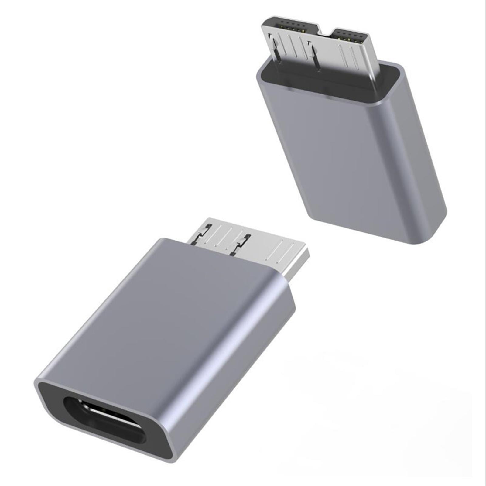 JMLIANG Type-C to Micro B USB 3.0 Adapter Quality Aluminum Alloy for ...