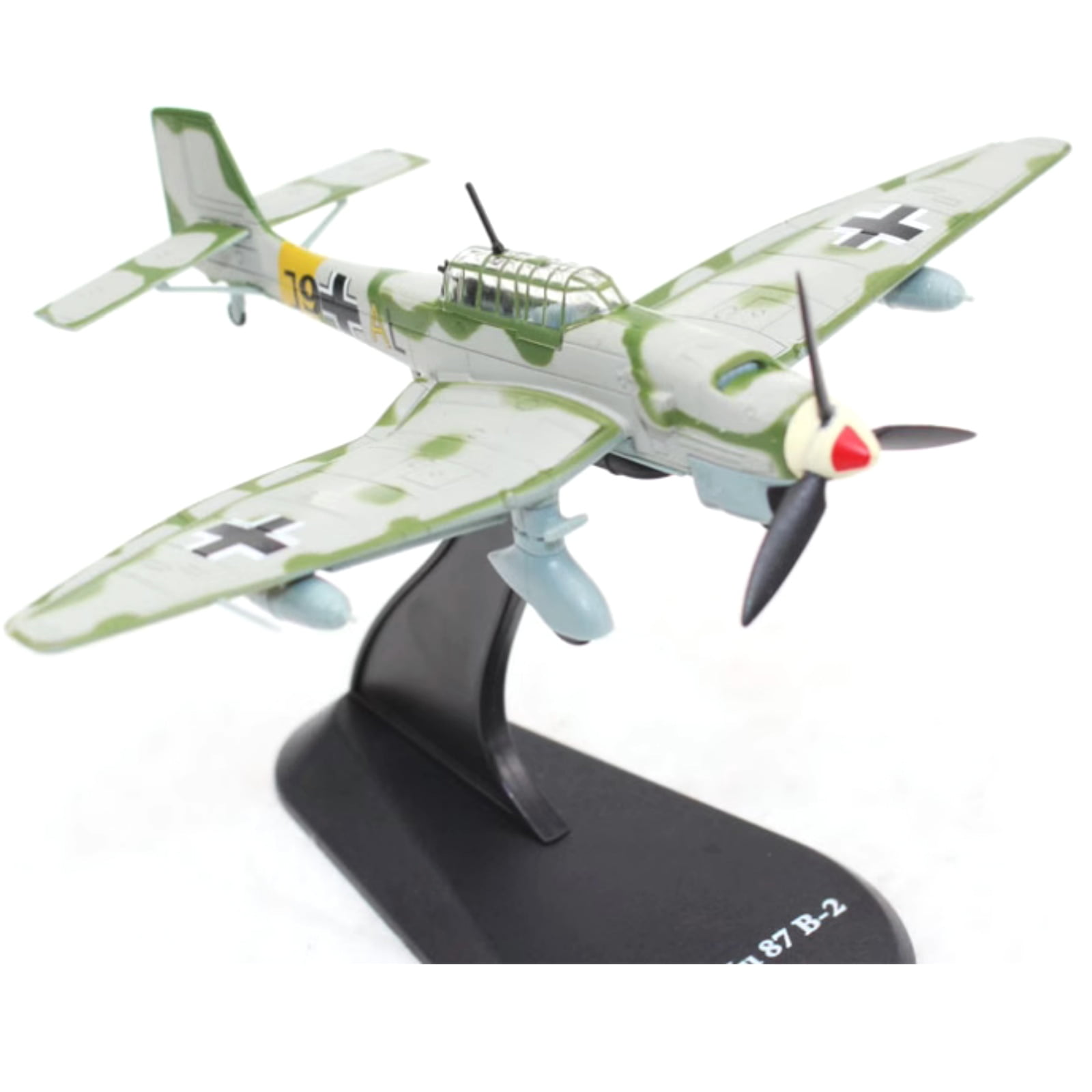 JMLIANG WWII German Stuka Ju-87 B-2 Bomber Model for Educational ...