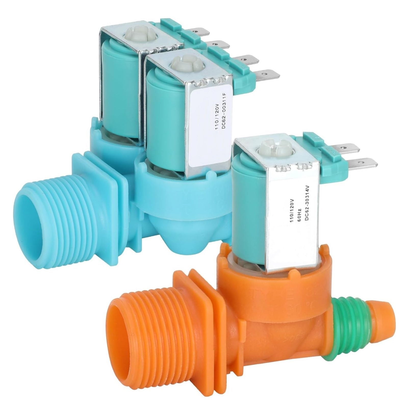 JMLIANG Water Inlet Valve Set for Samsung Washing Machines with DC62 ...