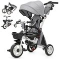 JMMD, Baby Tricycle, 7-in-1 Folding Kids Trike, Gray - Walmart.com