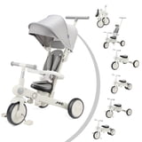 JMMD Baby Tricycle, 7-in-1 Foldable Kids Trike with Adjustable Parent ...