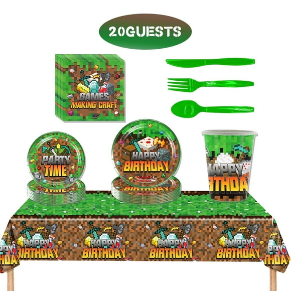 Birthday Party Supplies Boy Minecraft