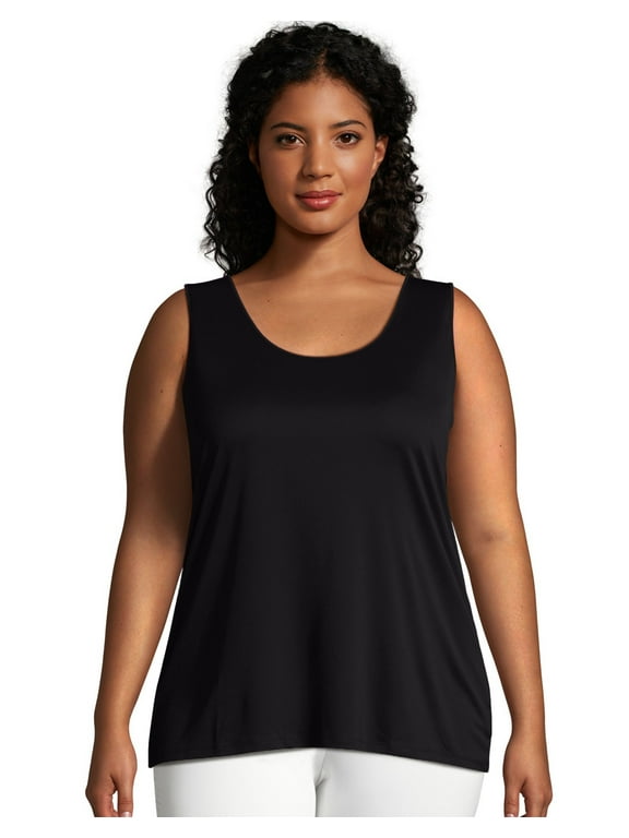 Women's Plus Size Graphic and Solid Tank - Walmart.com