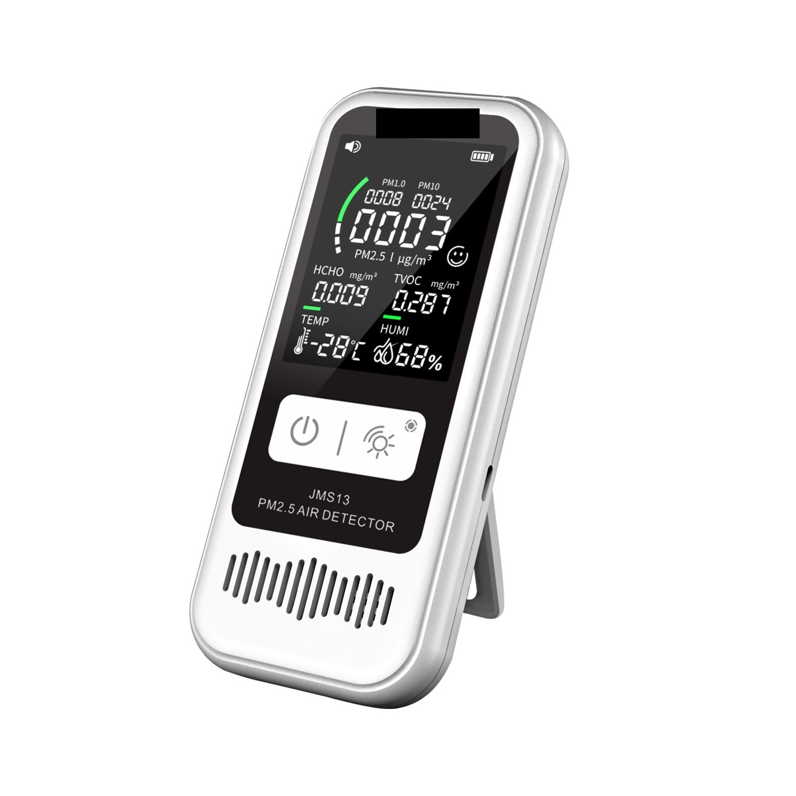 JMS13 5 IN 1 Air Quality Monitor PM2.5 HCHO TVOC Humidity And ...
