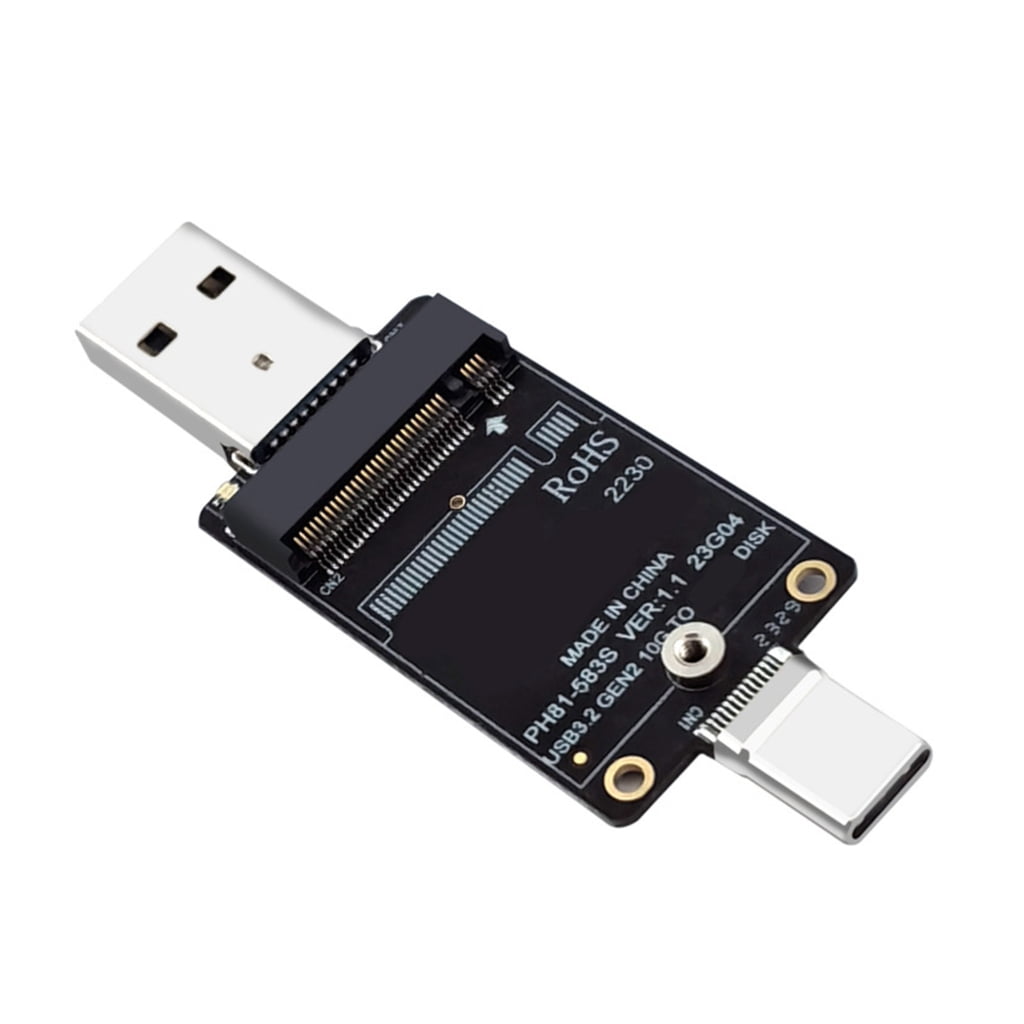 JMS583 M.2 NVME SSD Adapter M.2 to USB A Type C Converter Support M.2 ...