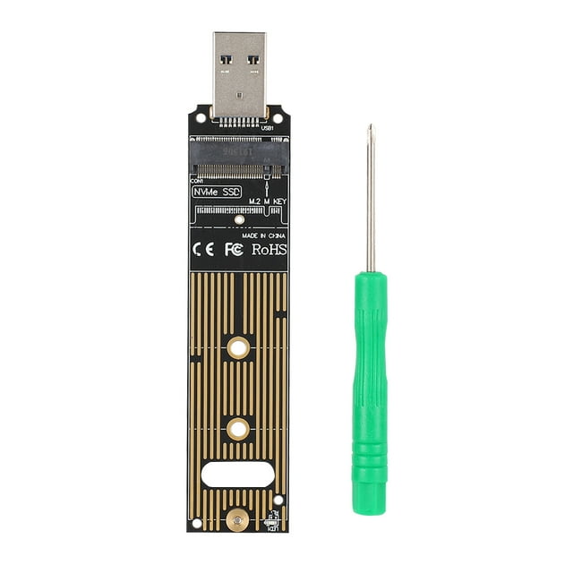 JMS583 M.2 NVME to USB3.0 Mobile Riser Card for PCI E (KEY M) M.2 NVME ...