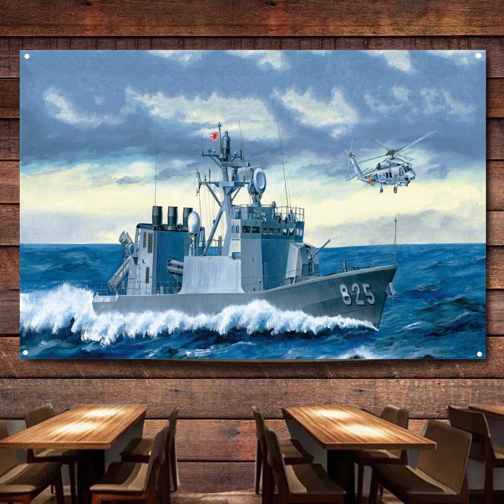 JMSDF Missile Craft Wakataka Kumataka Battleship Wall Art Banners ...