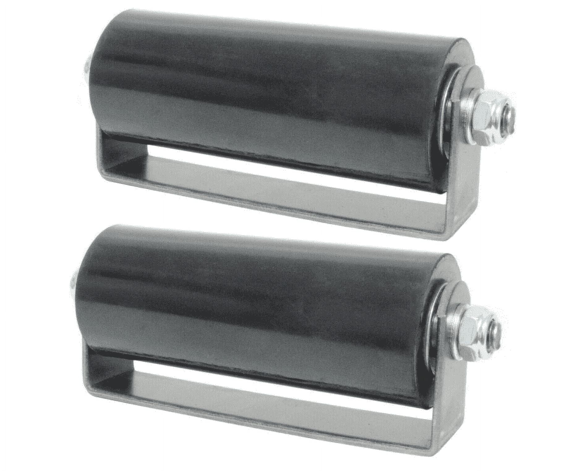 JMSTEEL 6" Sliding Gate Guide Roller Hard Rubber Roller with Removable ...