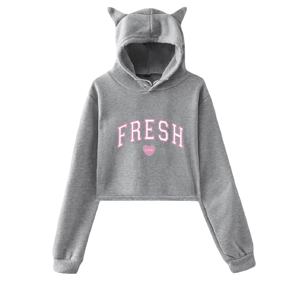 JMSUN Fresh Love Merch Hoodie Sturniolo Triplets Cat Ear Hoodie Womens ...
