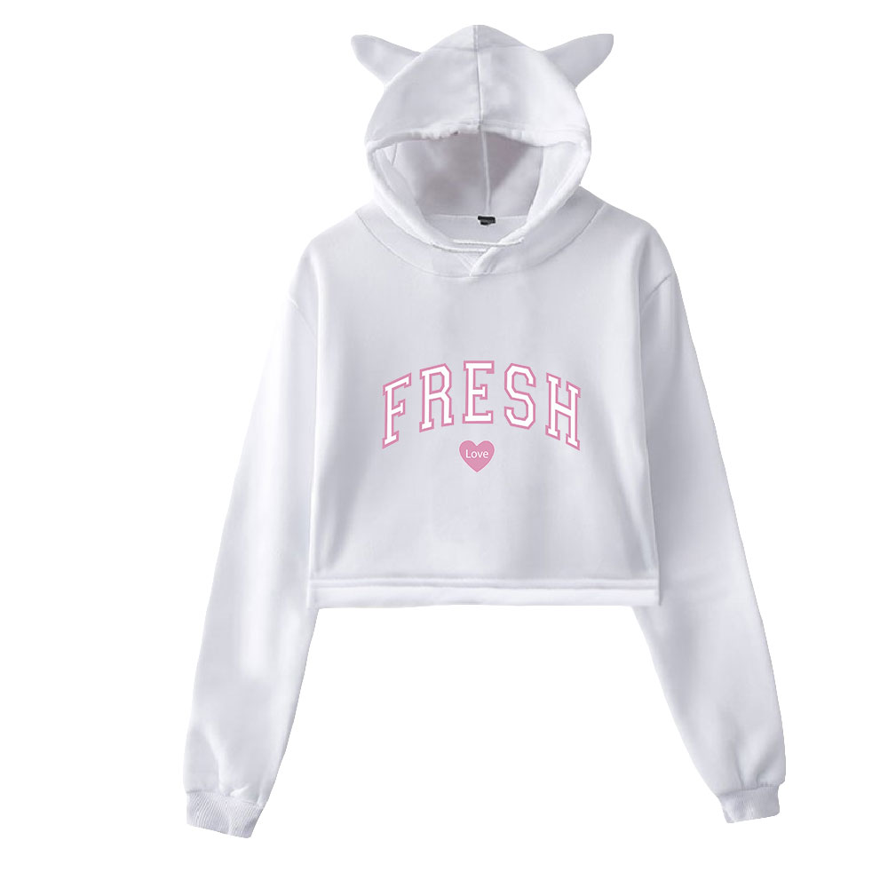 JMSUN Fresh Love Merch Hoodie Sturniolo Triplets Cat Ear Hoodie Womens ...