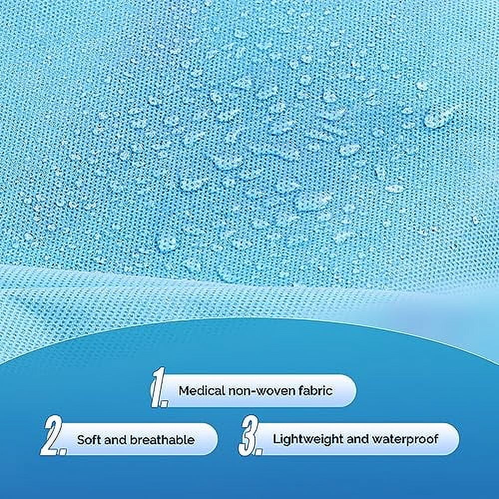 JMU 100 Pcs Disposable Isolation Gowns Bulk, Polypropylene Medical ...