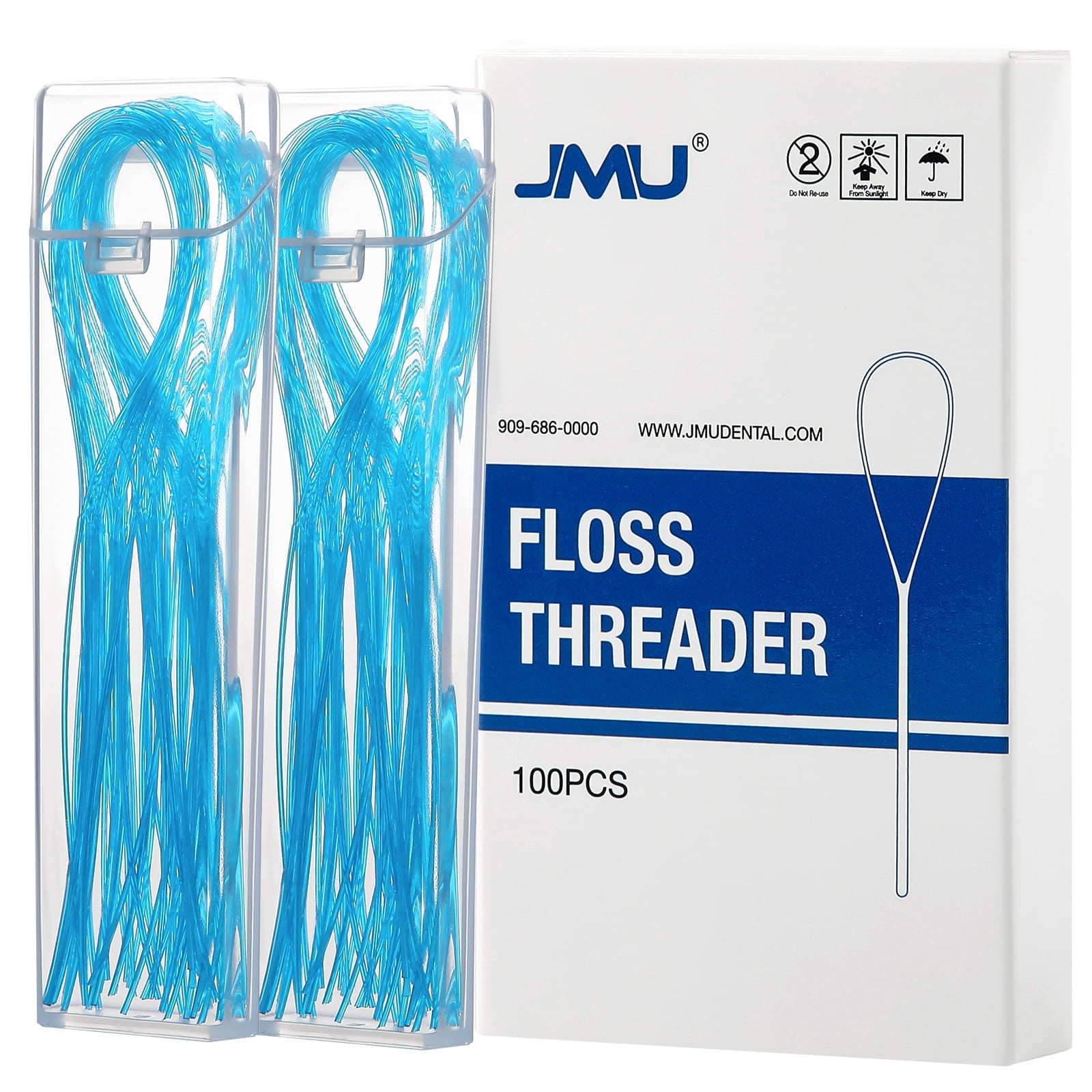 JMU Dental Floss Threaders, 100 Pcs - Walmart.com