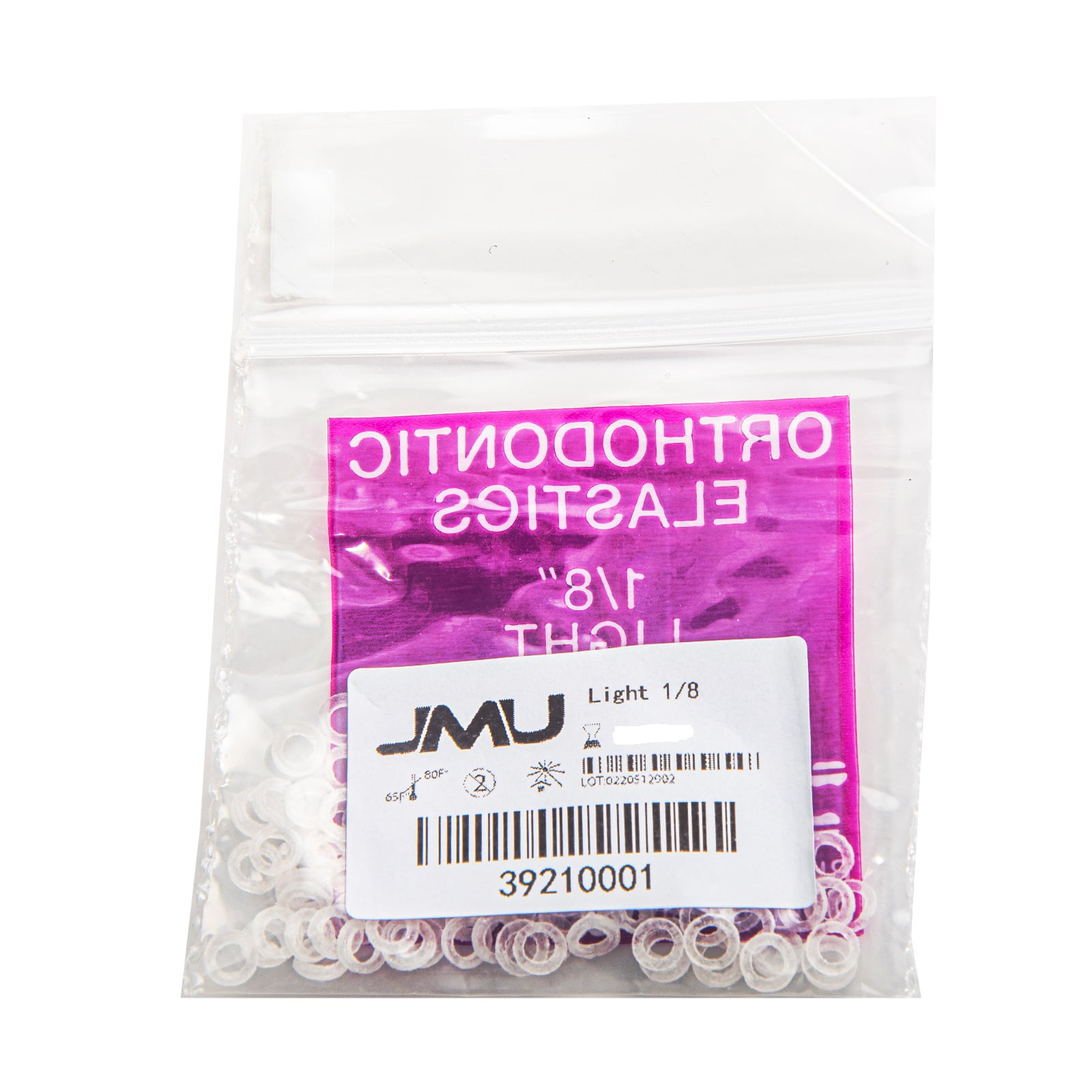 JMU Orthodontic Intra Oral Elastic Latex Free, 1/8" Light, Clear, 100/Bag - Walmart.com