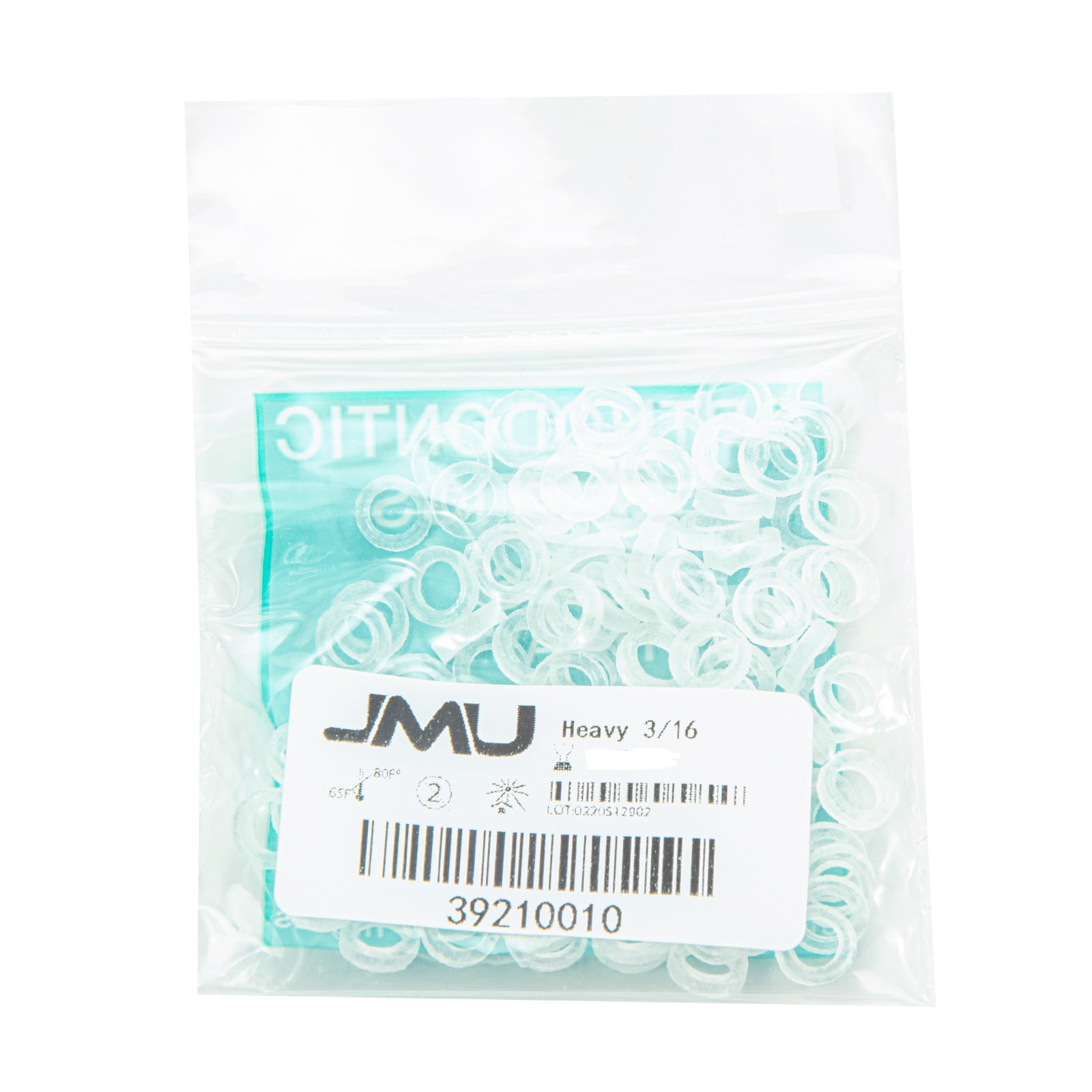 JMU Orthodontic Intra Oral Elastic Latex Free, 3/16" Heavy, Clear, 100 ...