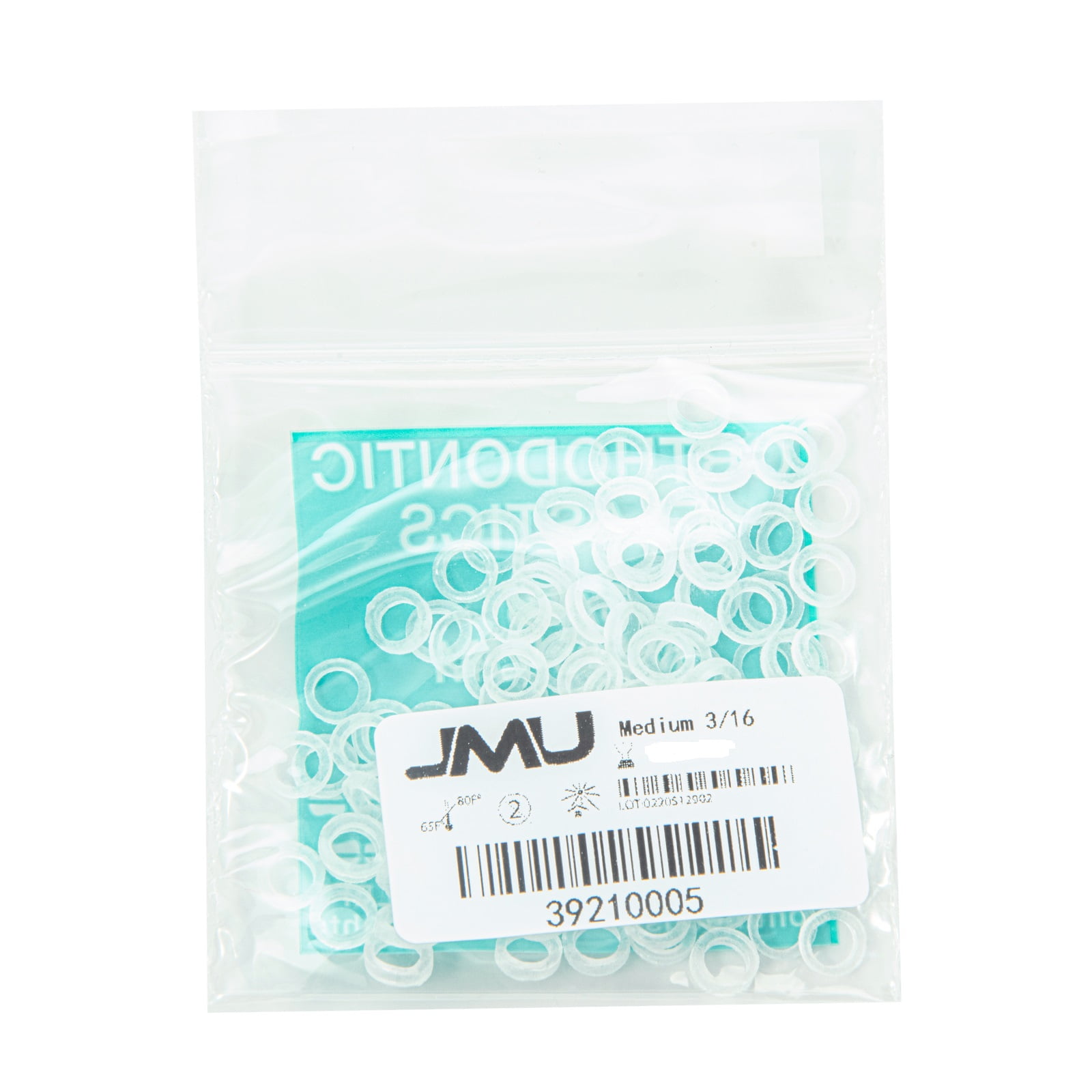 JMU Orthodontic Intra Oral Elastic Latex Free, 3/16" Medium, Clear, 100/Bag - Walmart.com