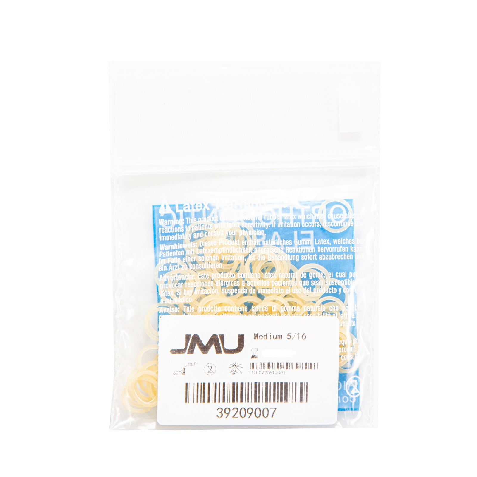 JMU Orthodontic Intra Oral Elastic Latex Rubber Bands, 5/16" Medium, Yellow, 100/Bag - Walmart.com