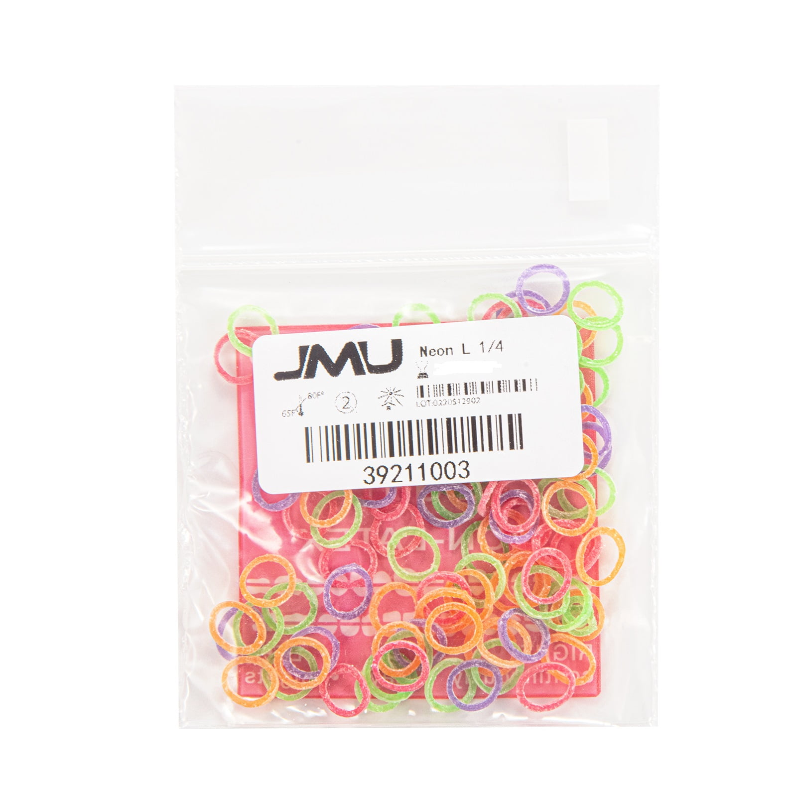 JMU Orthodontic Intra Oral Elastic Neon Non-Latex, 1/4" Light, Asorted Colors, 100/Bag - Walmart.com