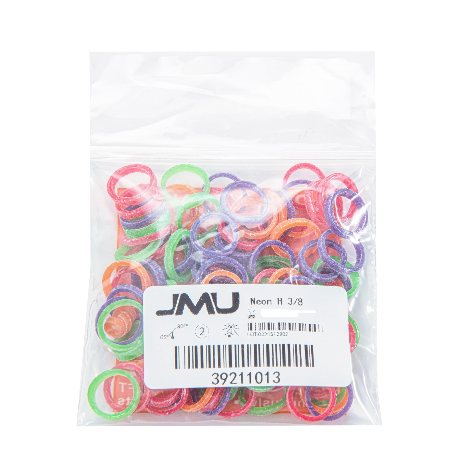 JMU Orthodontic Intra Oral Elastic Neon Non-Latex, 3/8" Heavy, Asorted Colors, 100/Bag - Walmart.com