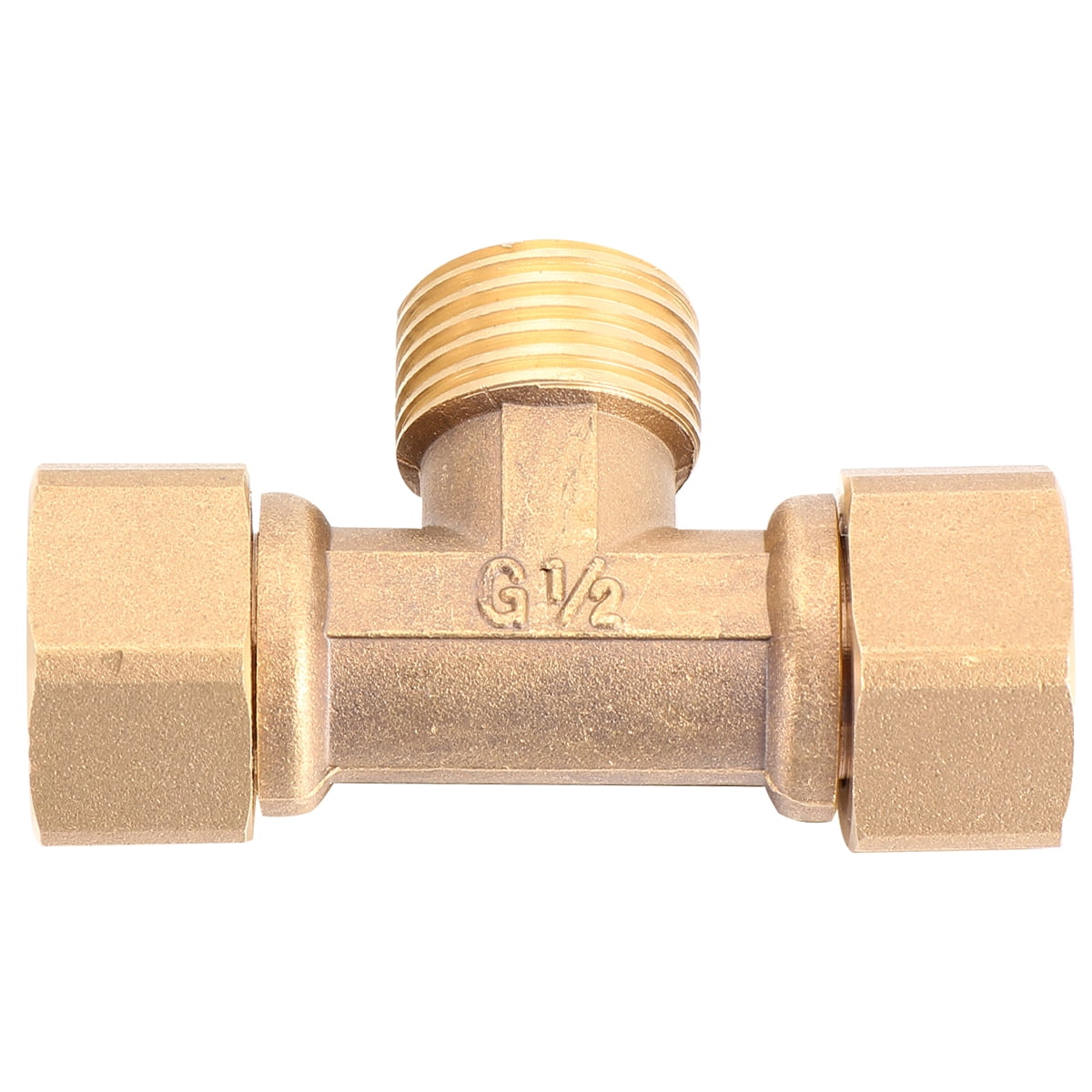 JMXIANG 1/2 Inch Full Copper Thicken Tee Joint Heater Pipe Fittings ...