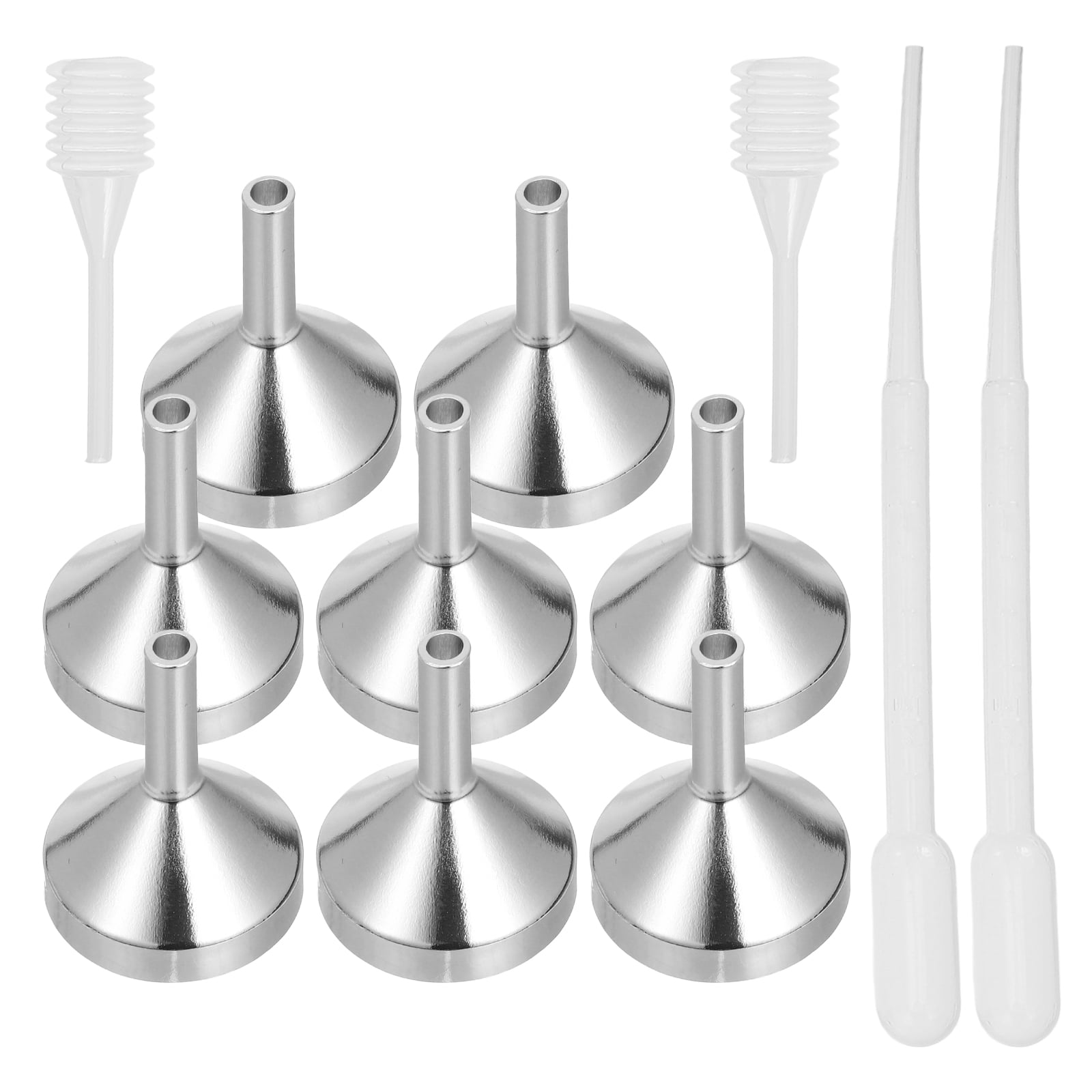 JMXIANG 1 Set Mini Funnel Small Metal Funnels with Droppers for Filling ...