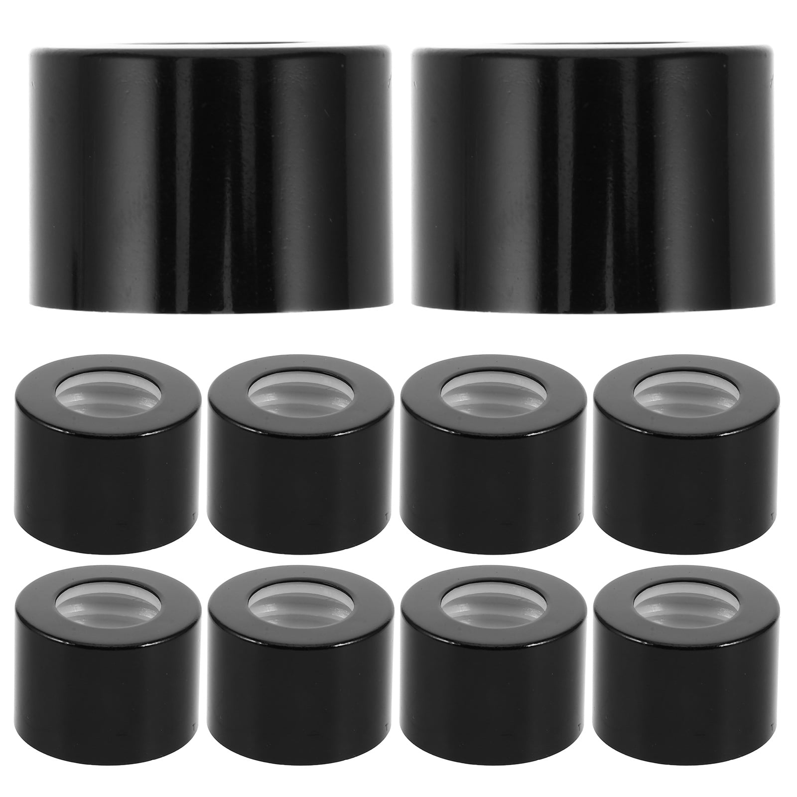 JMXIANG 10pcs Black Diffuser Bottle Lids Replacement Glass Diffuser ...