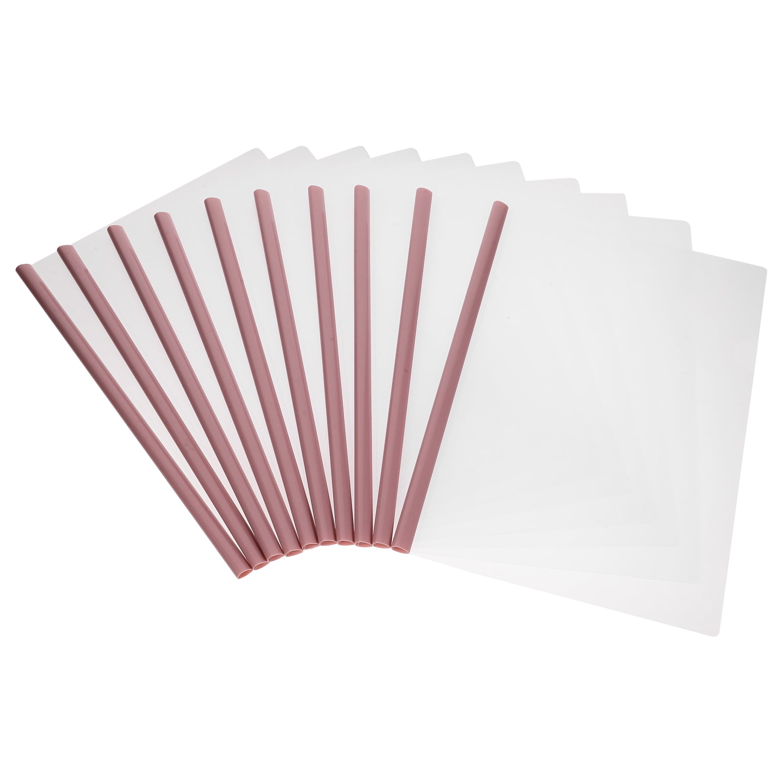 JMXIANG 10pcs File Folders with Sliding Bar Document Binder for School ...