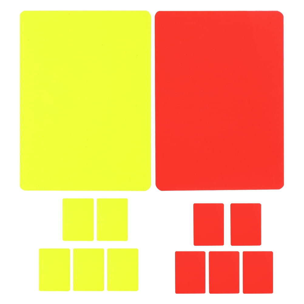 12Pcs Referee Cards for Soccer Football Red Yellow Sports Cards ...
