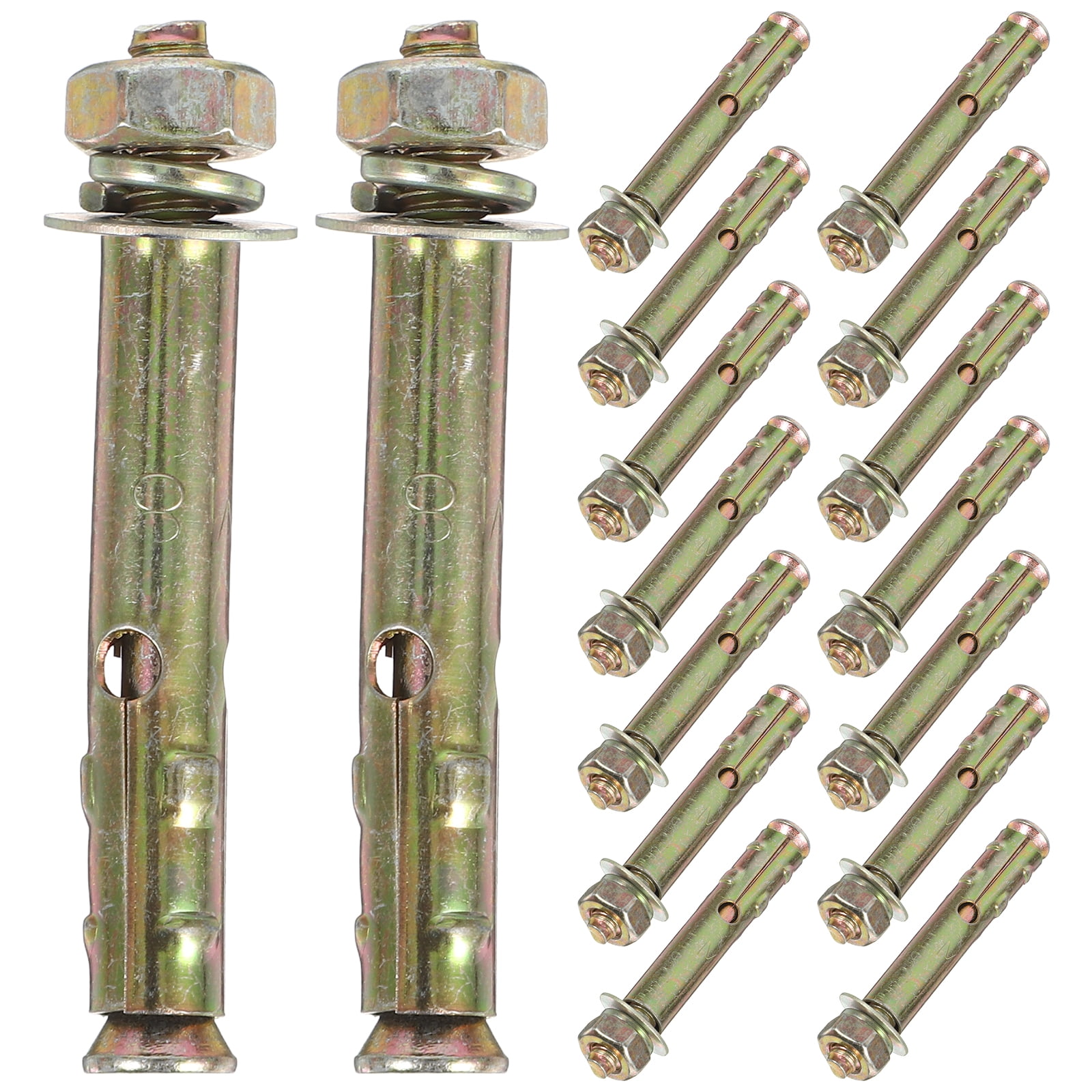JMXIANG 20pcs Expansion Bolts Multi-use Expansion Bolt Steel Screws Expansion Screw Replacement ...