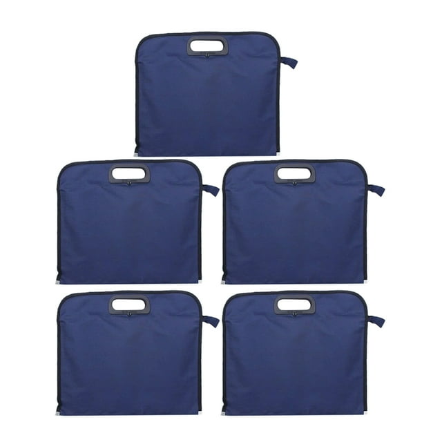 JMXIANG 5pcs Oxford Cloth Bag Zipper B4 Files Pouch Portable Documents ...
