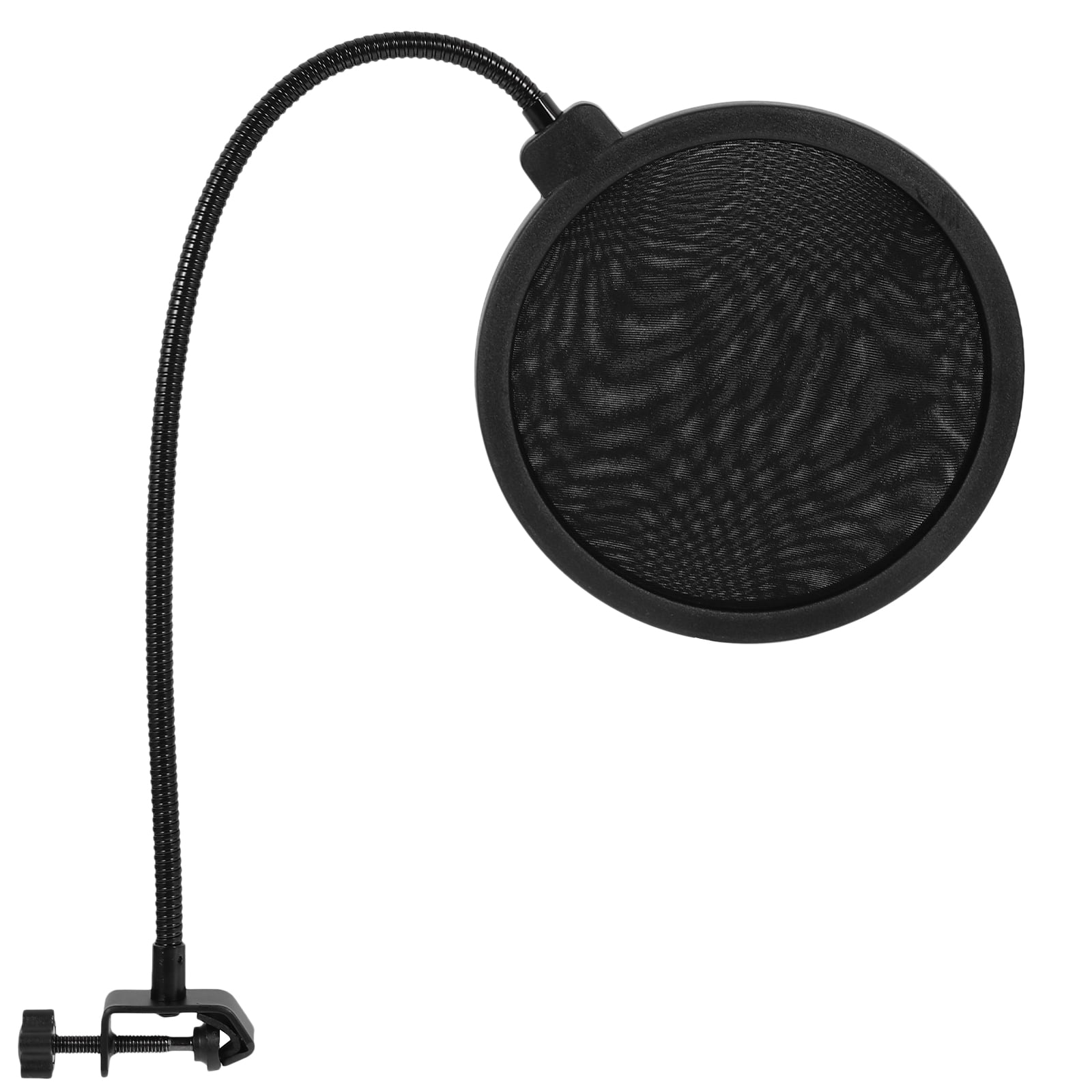 JMXIANG Convenient Microphone Isolation Shield Black Metal Microphone ...