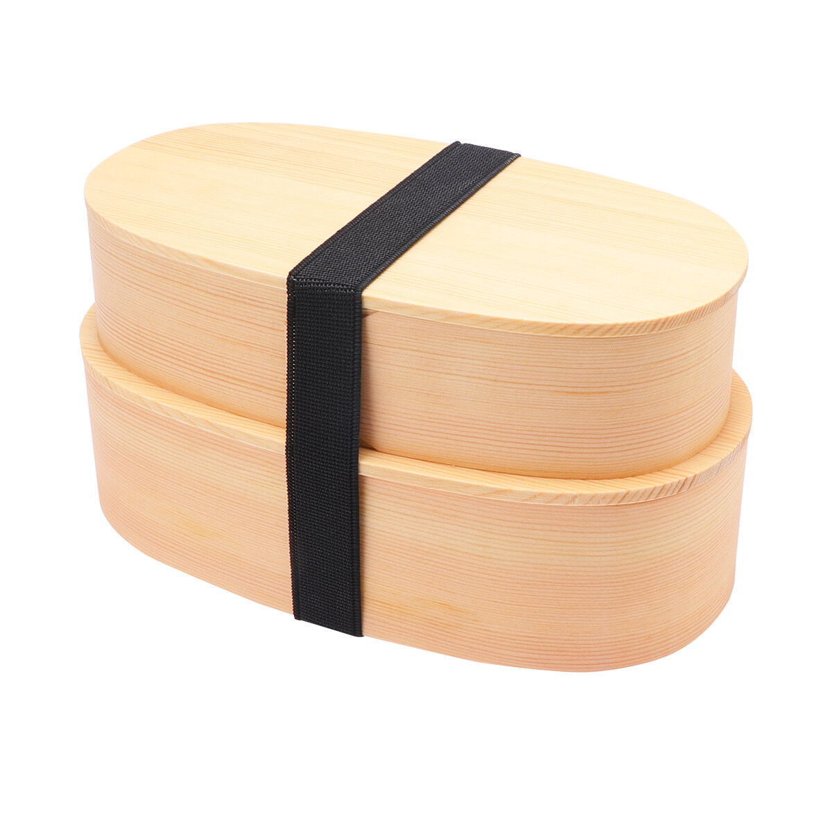 JMXIANG Japanese Style Wooden Lunch Box Portable Bento Container Food ...