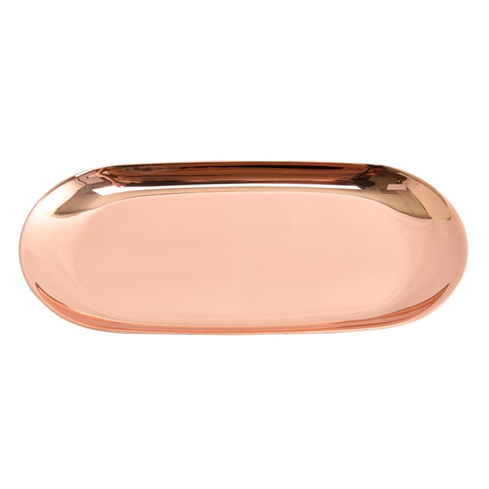 JMXIANG Nordic Style Oval Jewelry Storage Serving Tray Platter ...