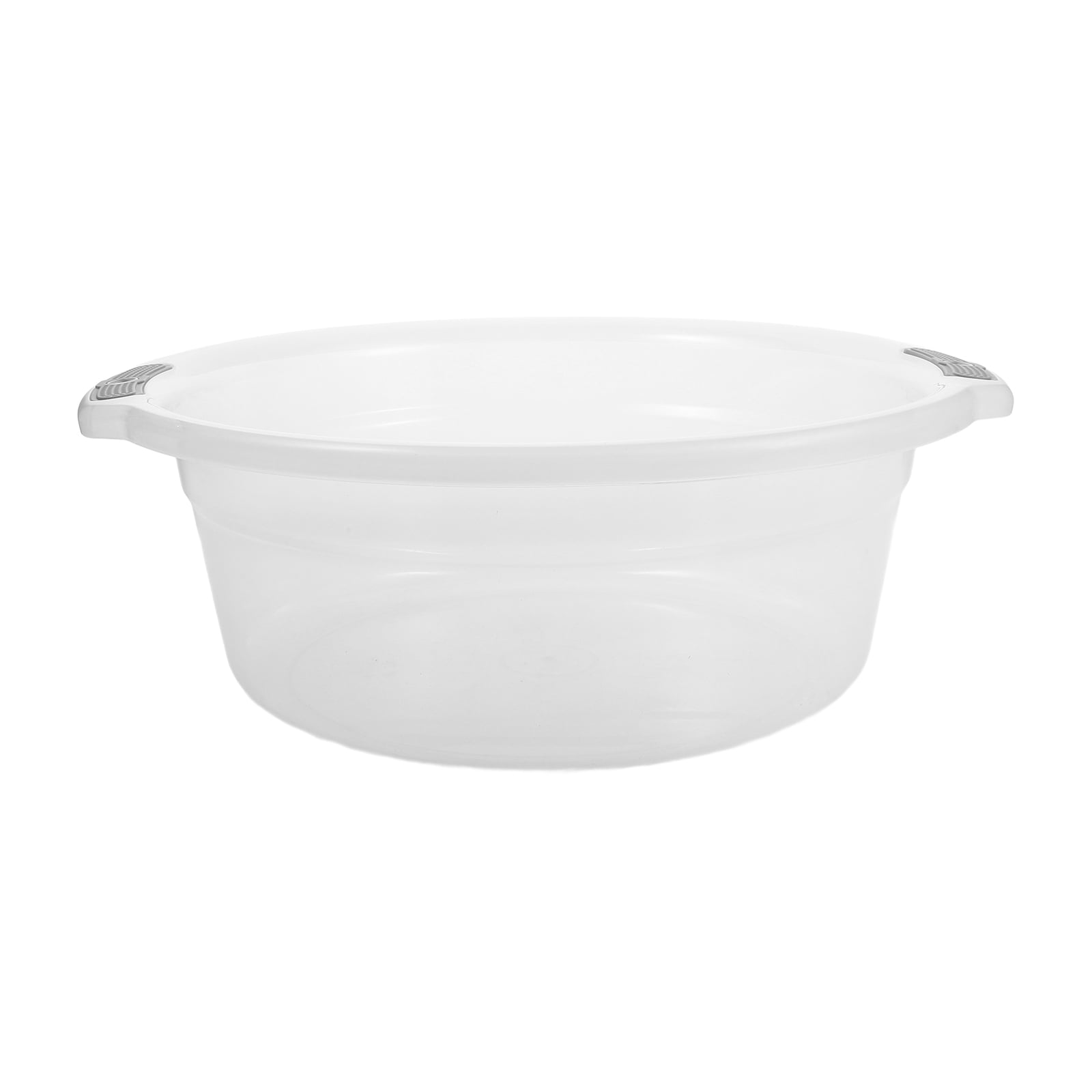 JMXIANG Portable Wash Basin with Handles Clear Round Dishpan Foot Bath ...