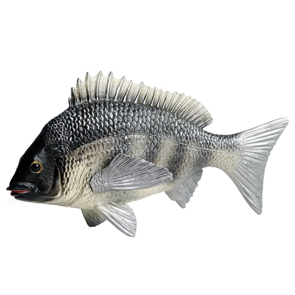 JMXIANG Simulation Black Sea Bream Model Children Plaything Fish ...