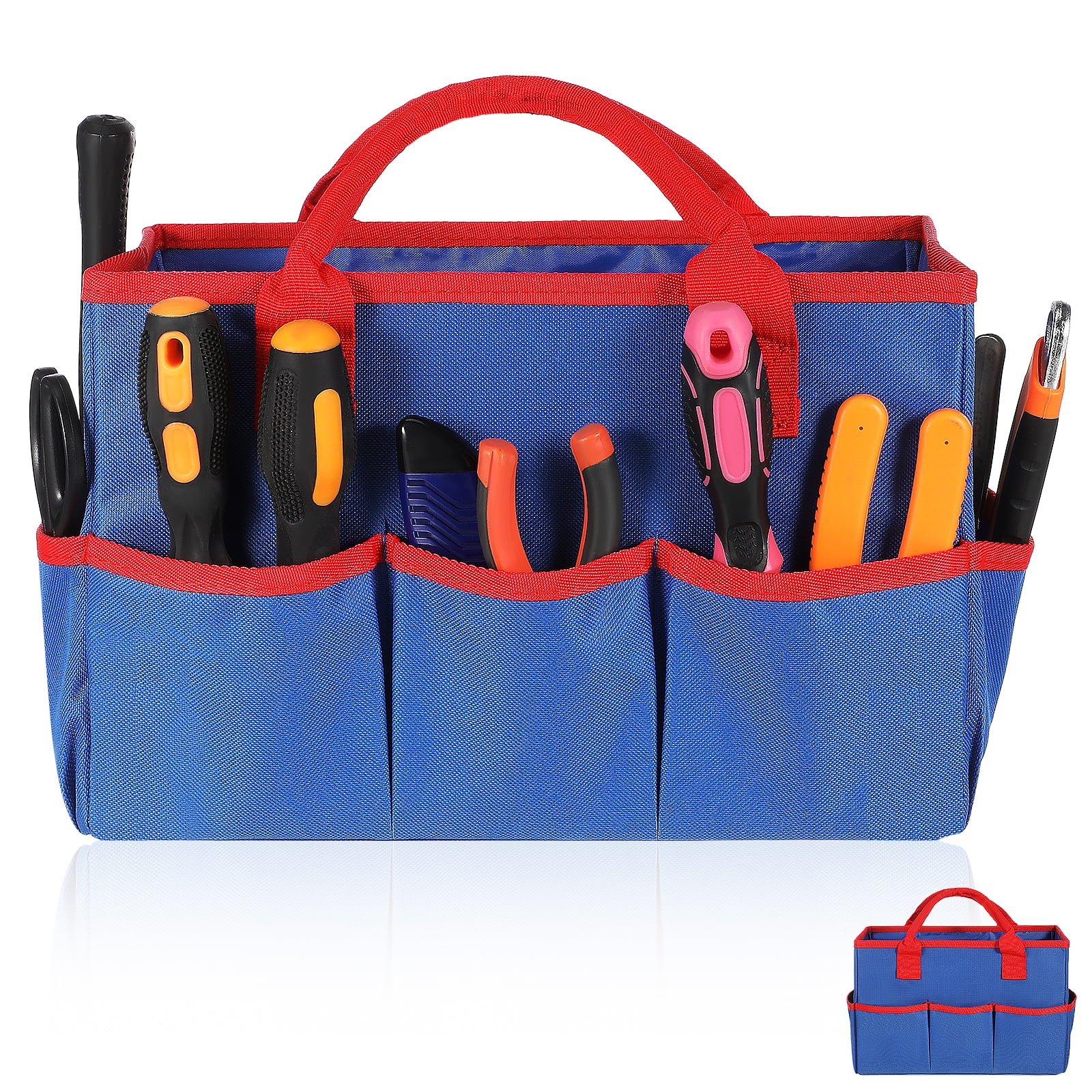 JMXIANG Tool Tote Fabric Tool Storage Bag Portable Tool Pouch Gardening ...