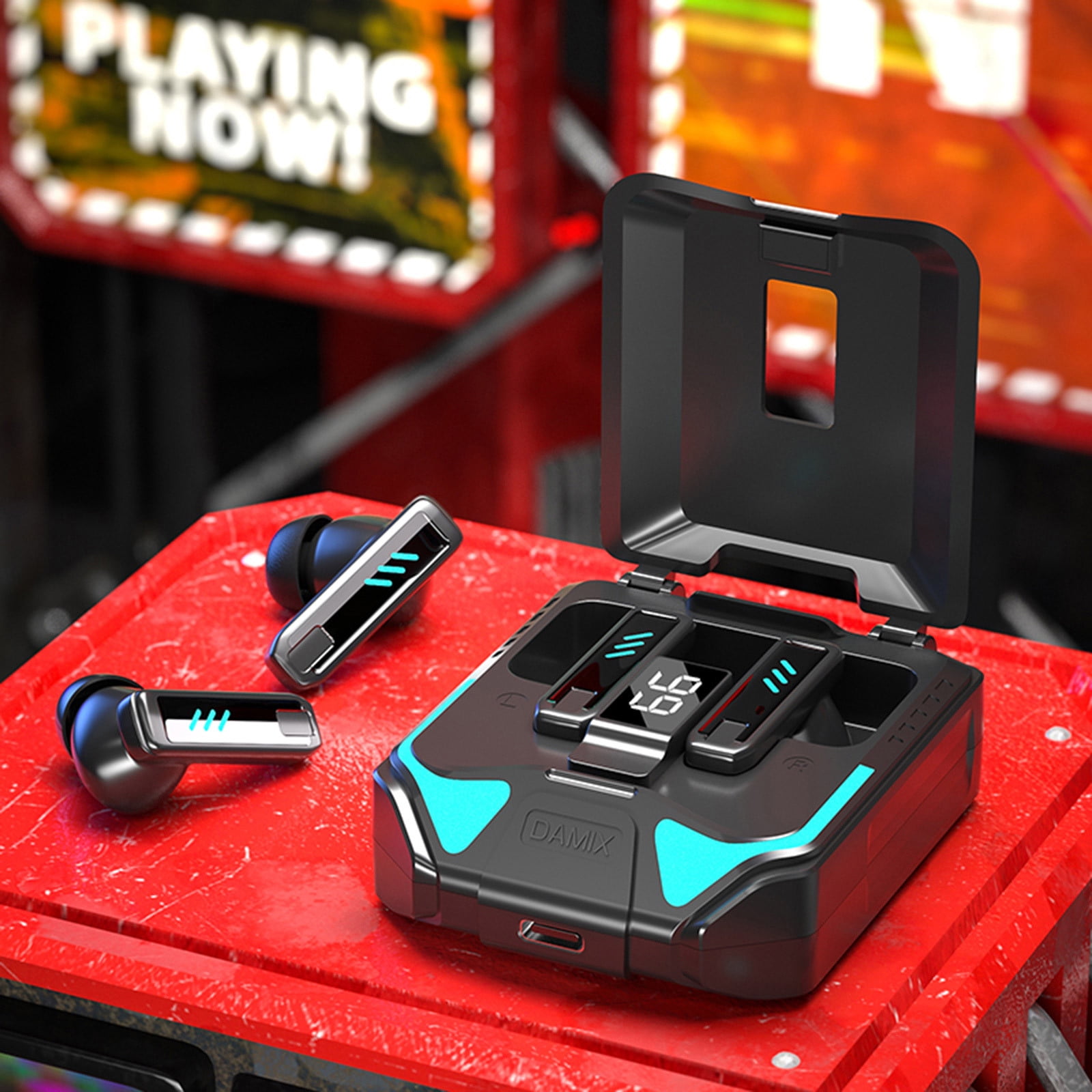 JMYHOAM Bluetooth Headphones Wireless Earbuds Bluetooth 5.5 Half In Ear ...