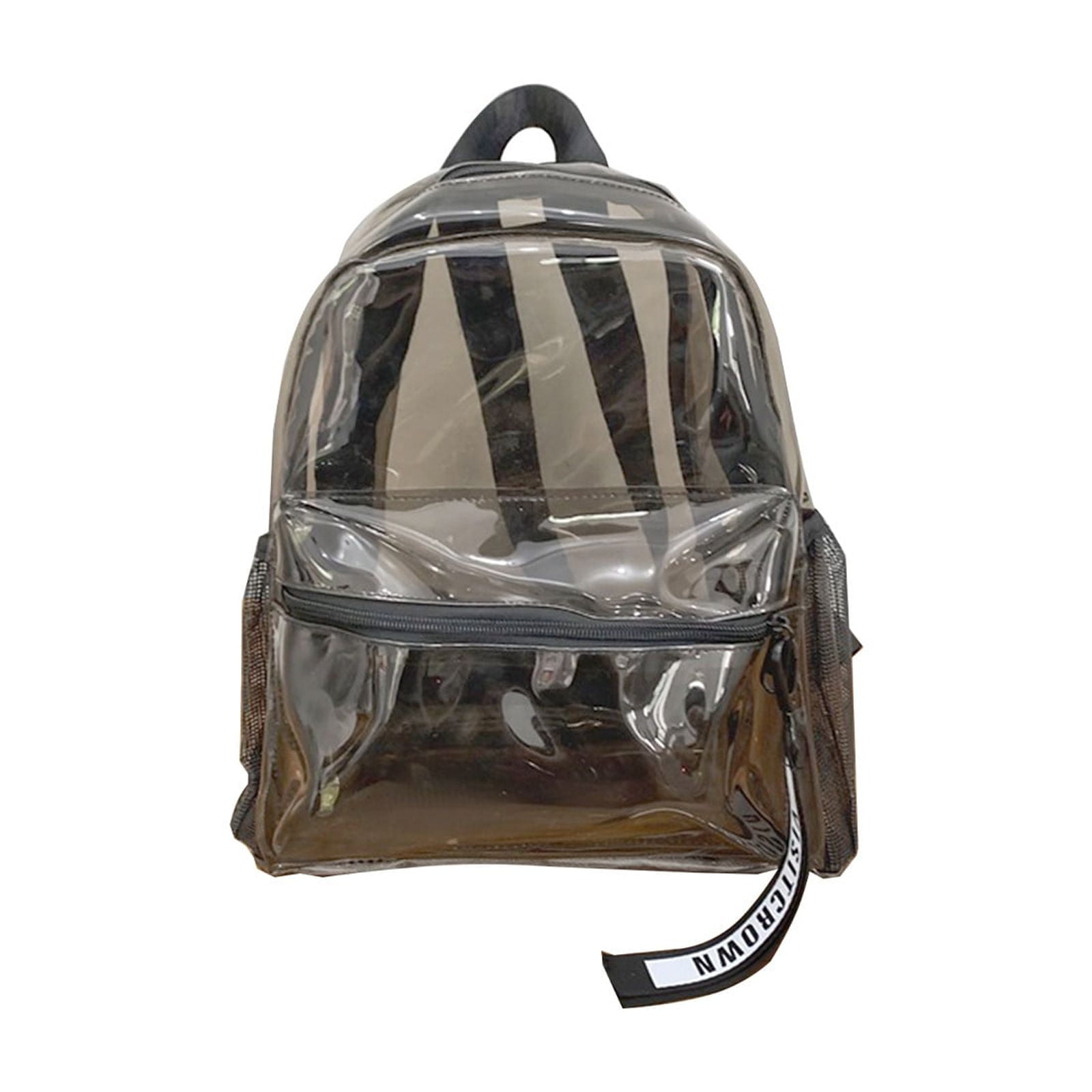 JMYHOAM Clear Backpack Transparent Packet No Water PVC School Bag ...