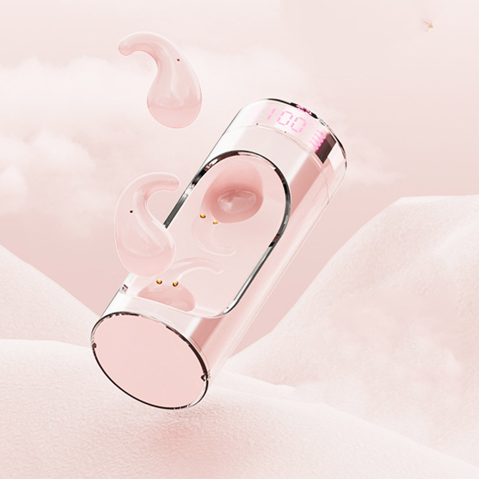 JMYHOAM Invisible Bluetooth Headset Wireless Earbuds Micro Sleep Noise ...