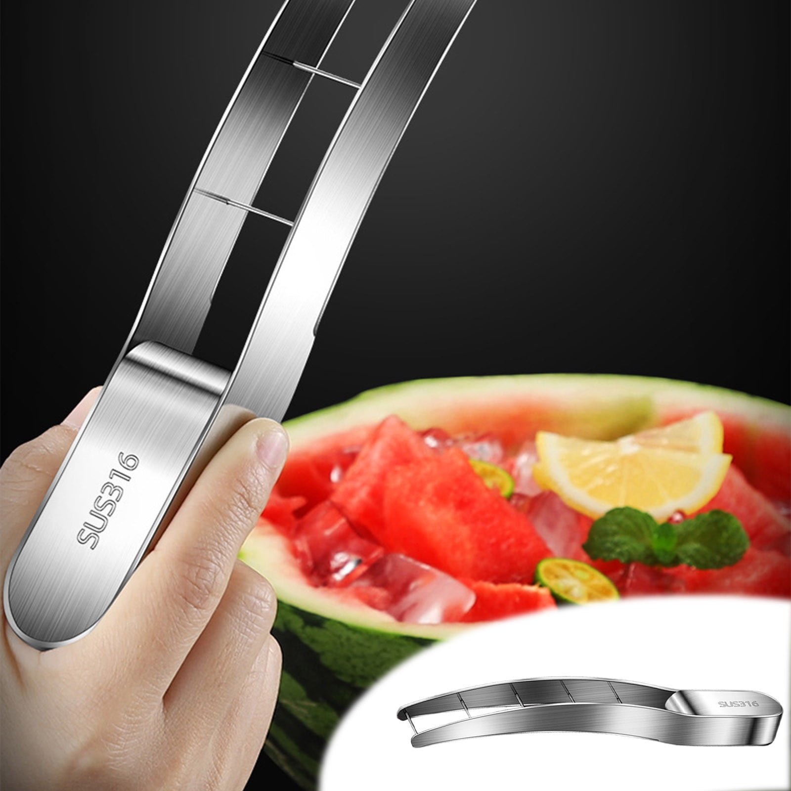 JMYHOAM Kitchen Gadgets 316 Stainless Steel Watermelon Slicing Tool ...