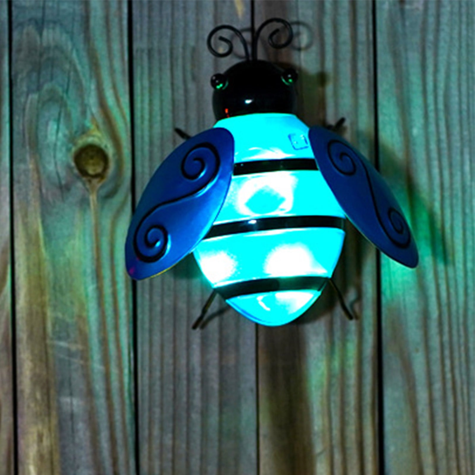 JMYHOAM Solar Lights Outdoor, Solar String Lights, Metal Wall Art,Bee ...