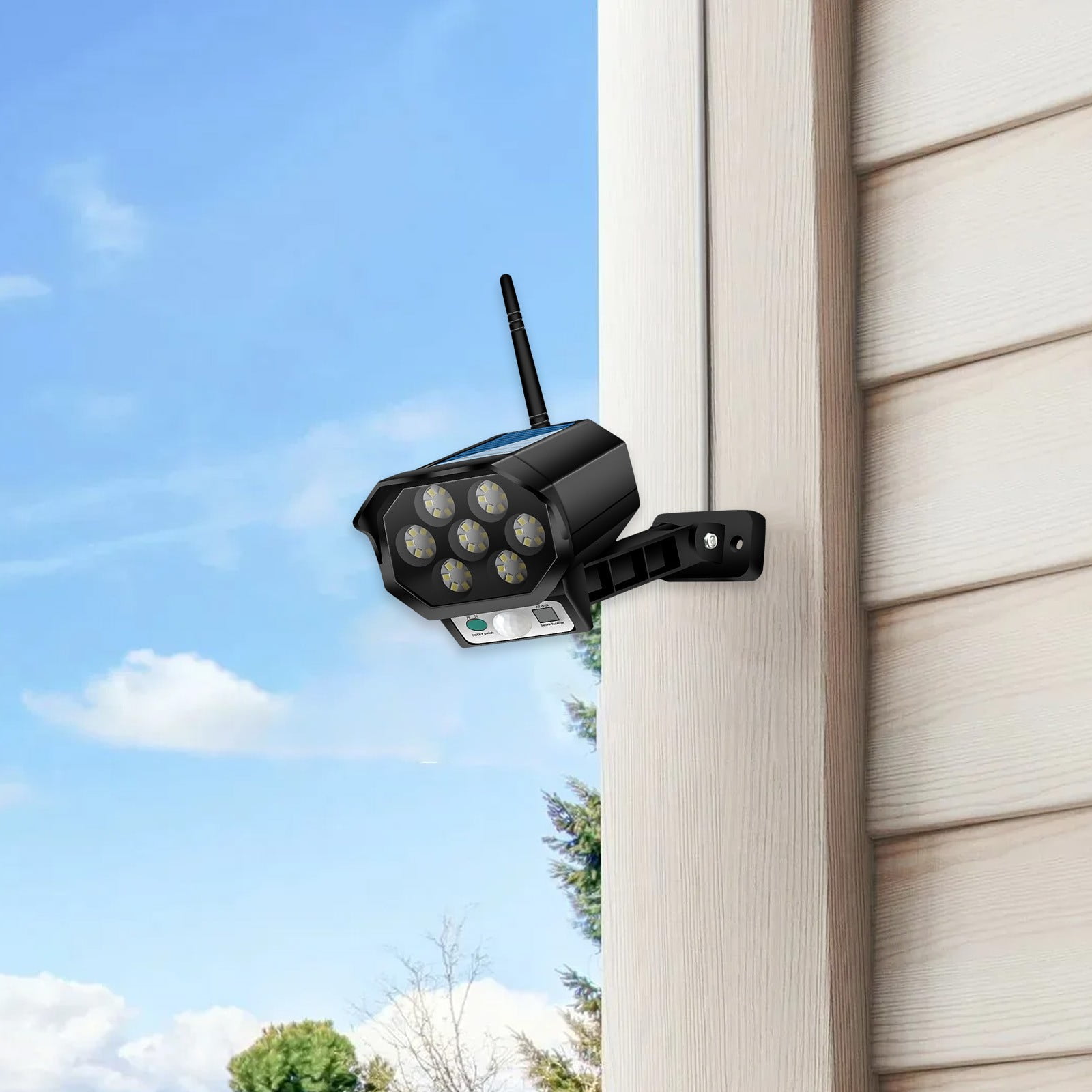 JMYHOAM Solar Outdoor Lights - Motion Sensor Solar Lights 3 Modes ...