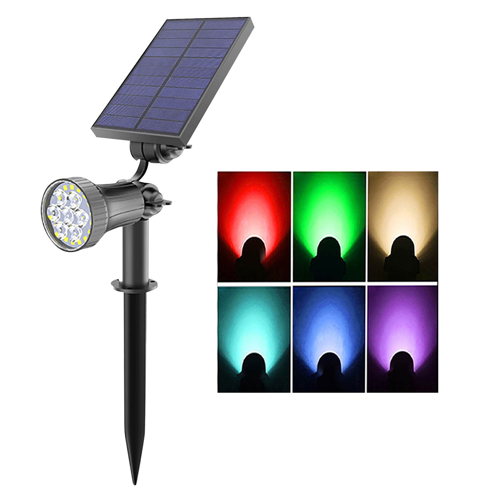 JMYHOAM Solar Spotlights Outdoor Ultra Bright Floor Mounted Lights ...