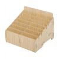 JMYHOAM Storage Containers 14 Cells Desktop Organizer Wooden Desk ...