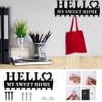 JMYHOAM Storage Containers Keys for Wall Black Metal Wall Key Hanger ...