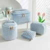 JMYHOAM Travel Portable Velvet Corduroy Makeup toiletry Bag Set Large ...