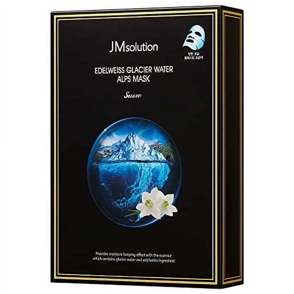 JMsolution Edelweiss Glacier Water Alps Mask Snow (1.06 fl oz. x 10 Sheets), Kor - Walmart.com