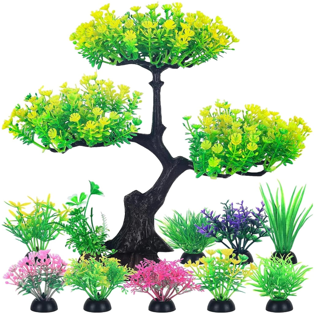 JNANEEI 10 Pcs Artificial Leaves Decorative Plant Green Decors for ...