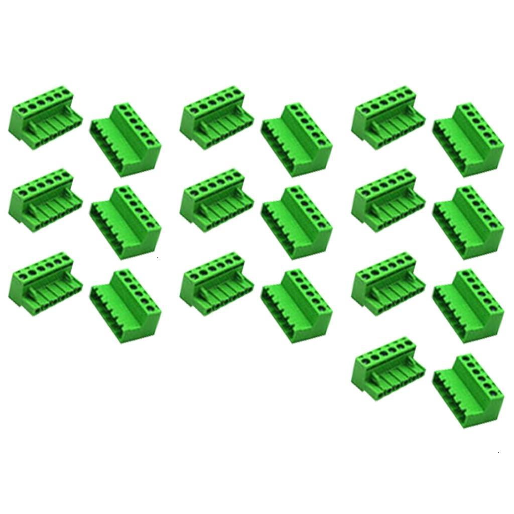 JNANEEI 10Set Pluggable PCB Mount Screw Terminals Block 5.08mm Pitches ...
